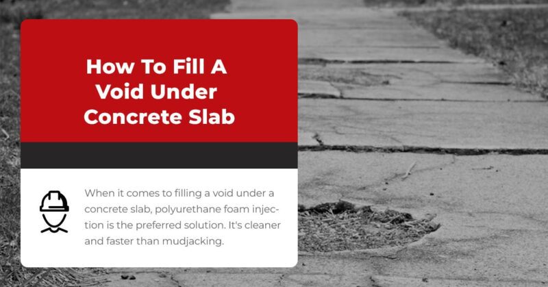 How To Fill A Void Under Concrete Slab